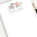 Personalized Wildflowers Notepad, Watercolor Floral Gardening ...