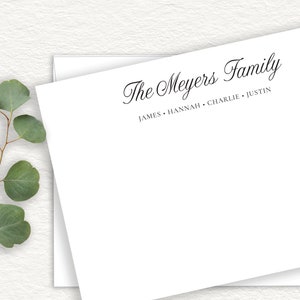 Personalized Family Thank You Notes Family Personalized - Etsy