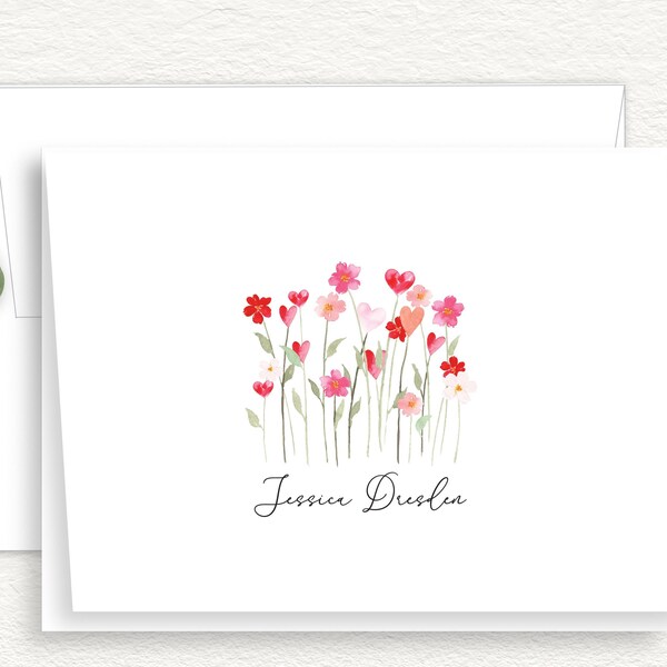 Red Note Cards - Etsy