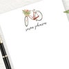 Personalized Summer Poppy Notepad, Watercolor Floral Stationery ...