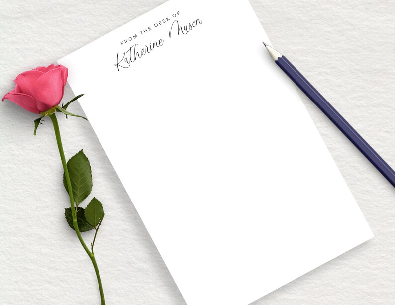 Personalized Notepad Personalized Stationery Stationary | Etsy