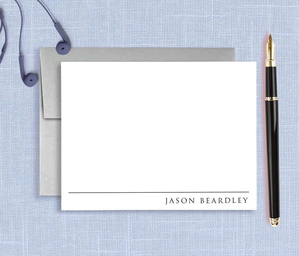 Personalized Stationery for Men Mens Stationary Mens - Etsy