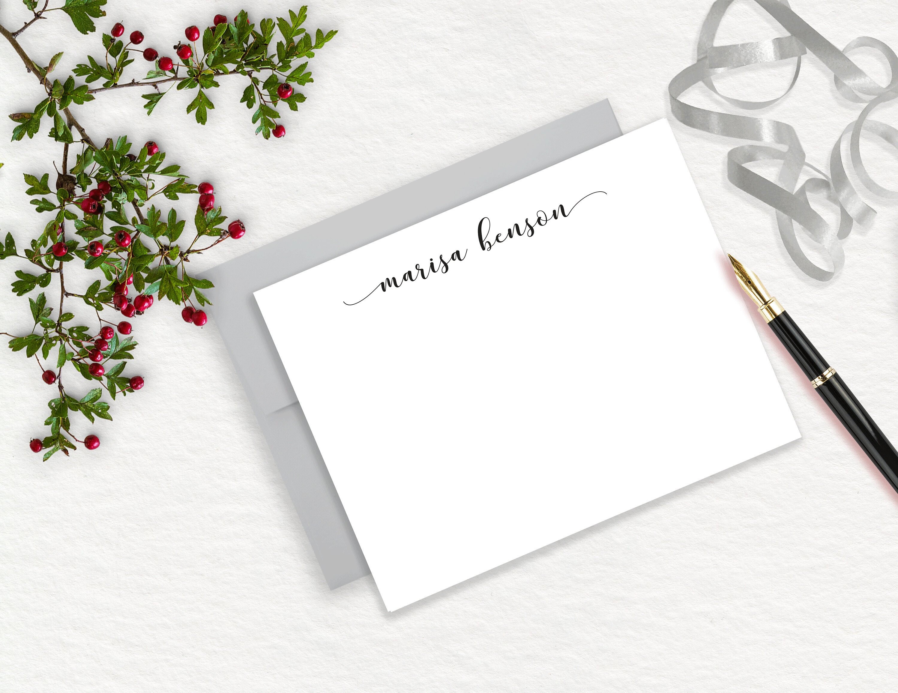 Personalized Stationery Note Cards Thank You Cards | Etsy