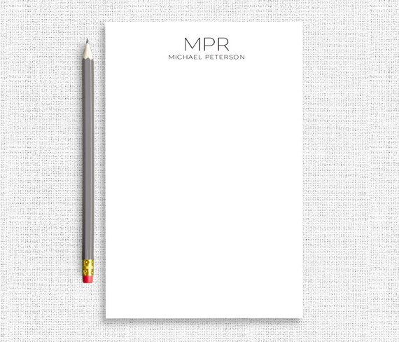 Mens Note Pad Stationery For Men Mens Stationary Masculine | Etsy