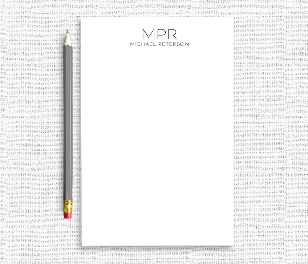 Mens Note Pad Stationery For Men Mens Stationary Masculine | Etsy