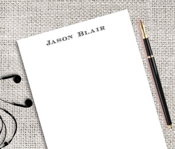 Mens Note Pad Stationery for Men Mens Stationary Masculine | Etsy