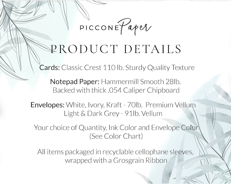 Personalized Modern Notepad, Personalized Calligraphy Notepad With ...