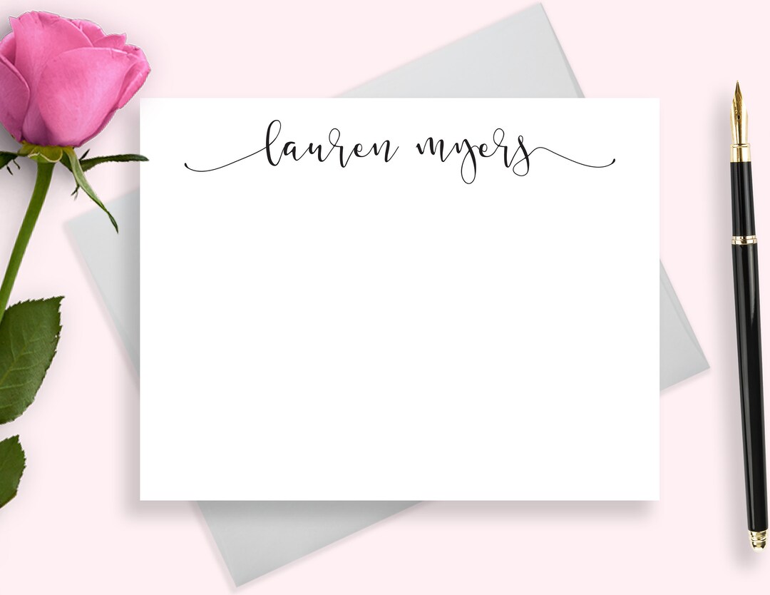 Personalized Stationery, Note Cards, Thank You Cards, Stationary Set ...