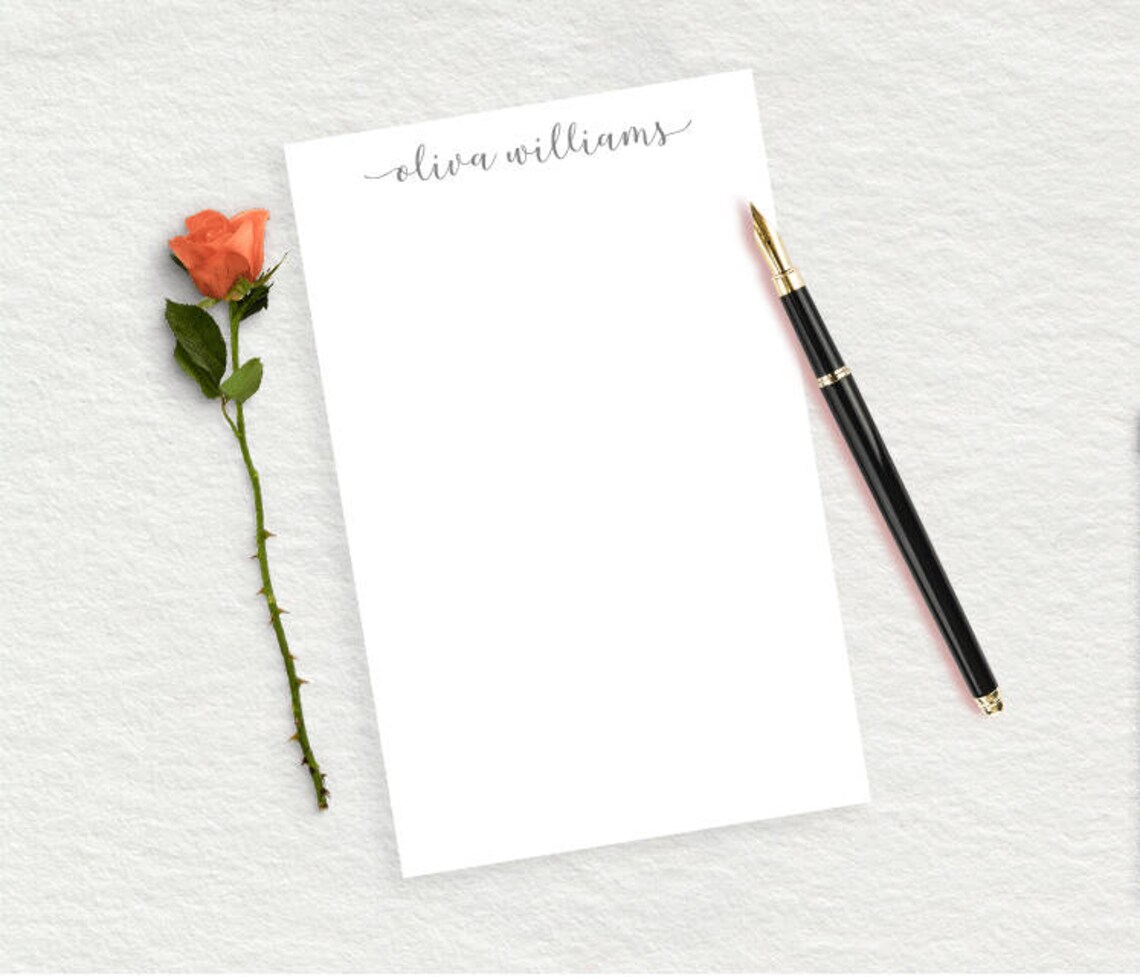 Personalized Notepad Set Personalized Notepad Teacher | Etsy