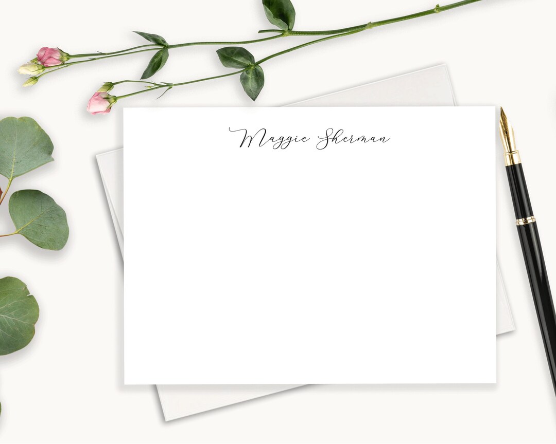 Personalized Stationery, Note Cards, Thank You Cards, Stationary Set ...