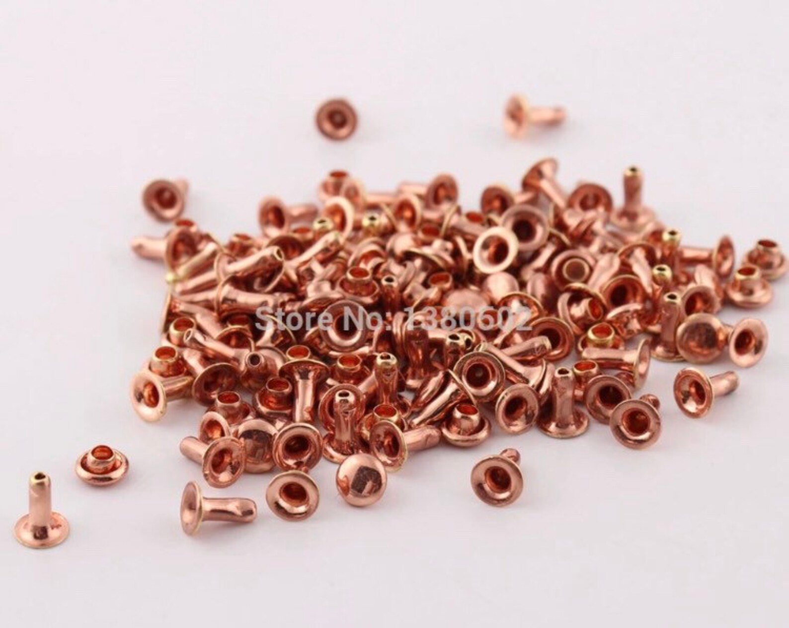 Rose Gold Rivets 50ct Cap Rivets Stud Fasteners Small - Etsy