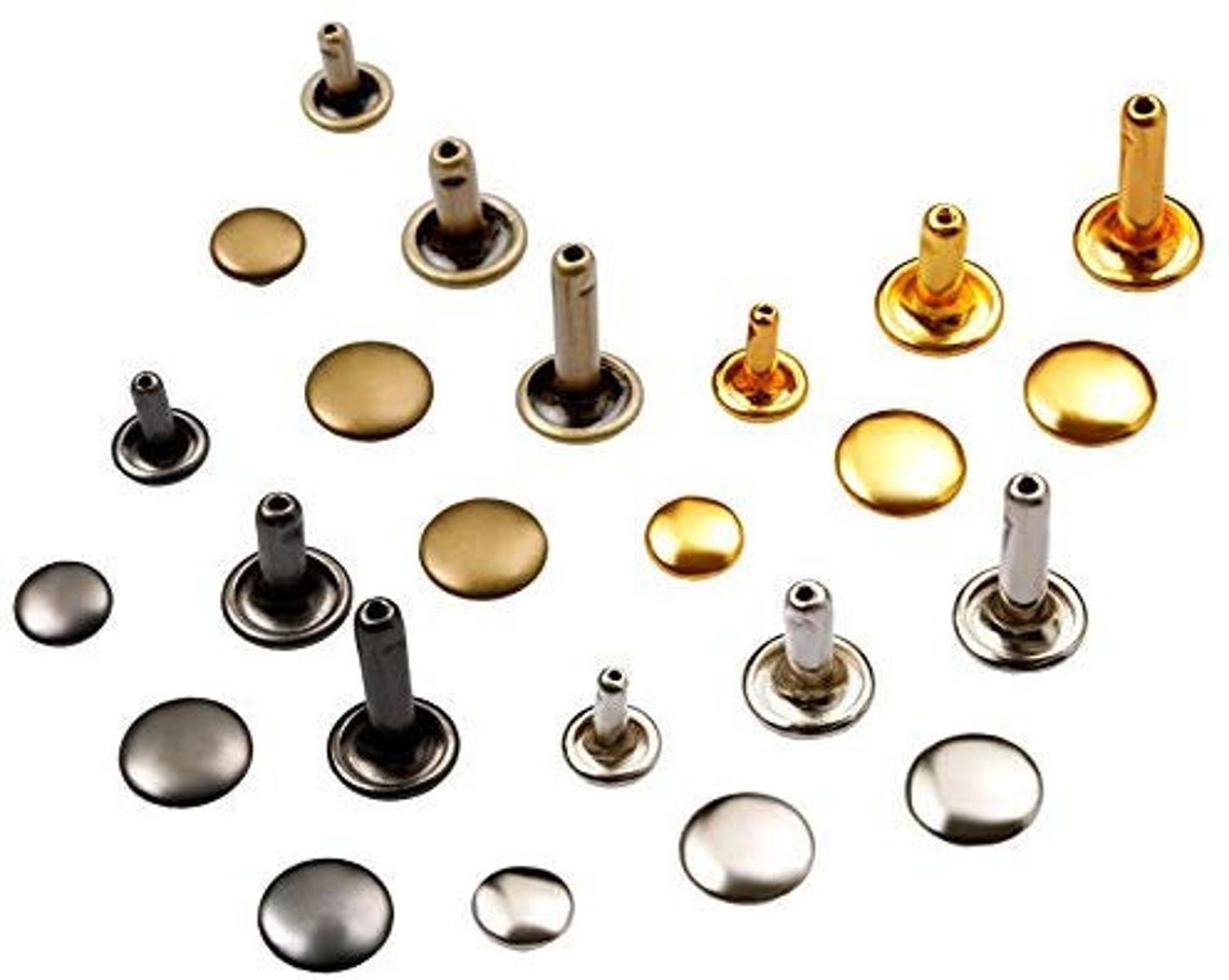 8mm Cap Rivets 50ct Medium Rivets for Leather Clothing - Etsy