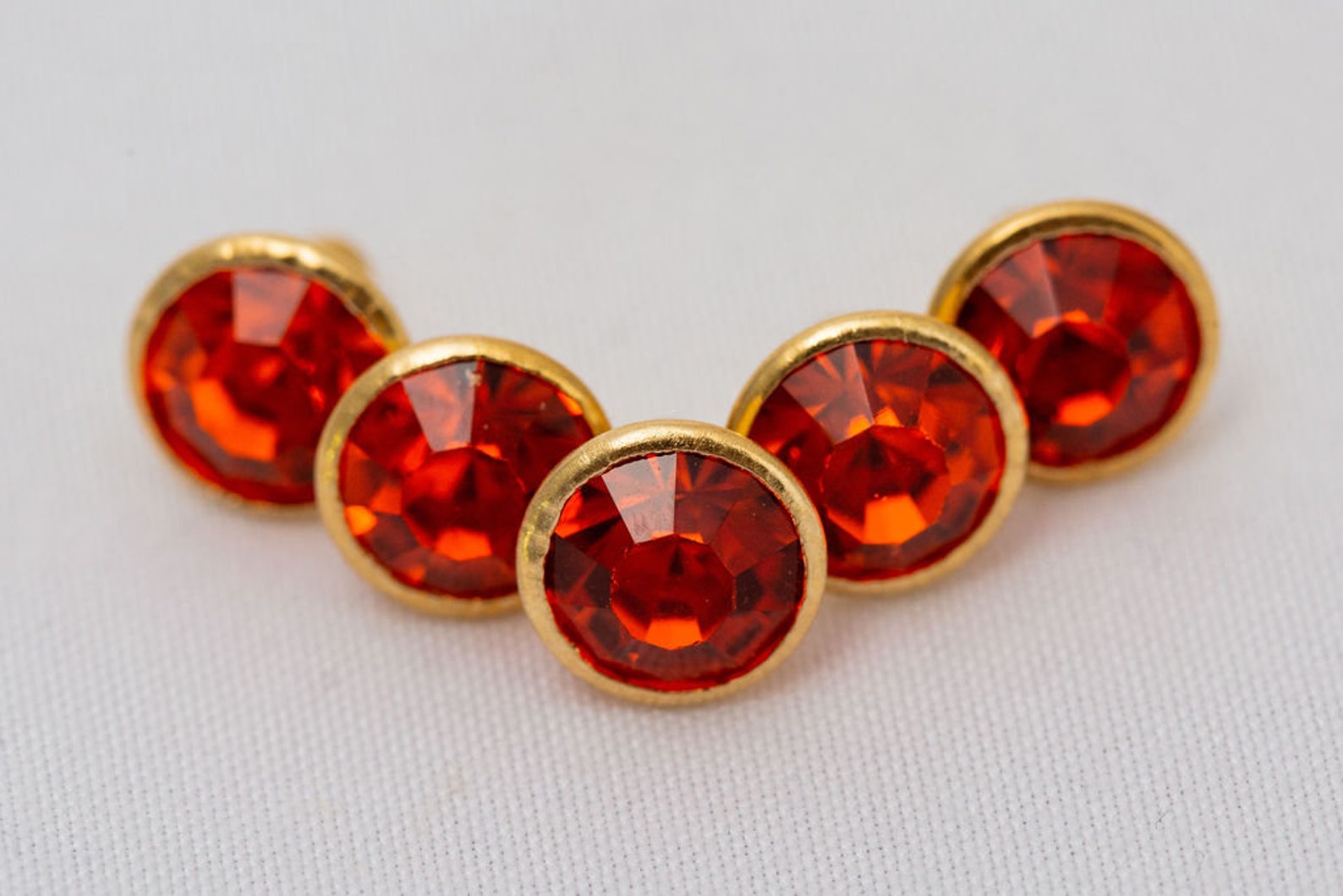 Glass Crystal Rivets 6mm Rhinestone Glass Rivets Gold Post - Etsy