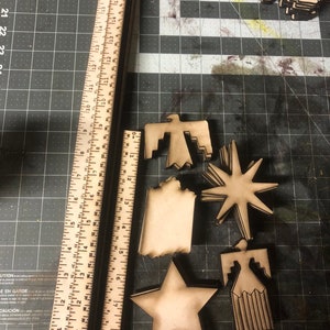 Leather shapes Leather cut outs custom leather shapes for | Etsy