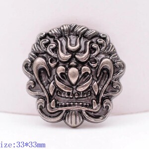 Silver Conchos Dragon Concho Crystal Concho Floral - Etsy