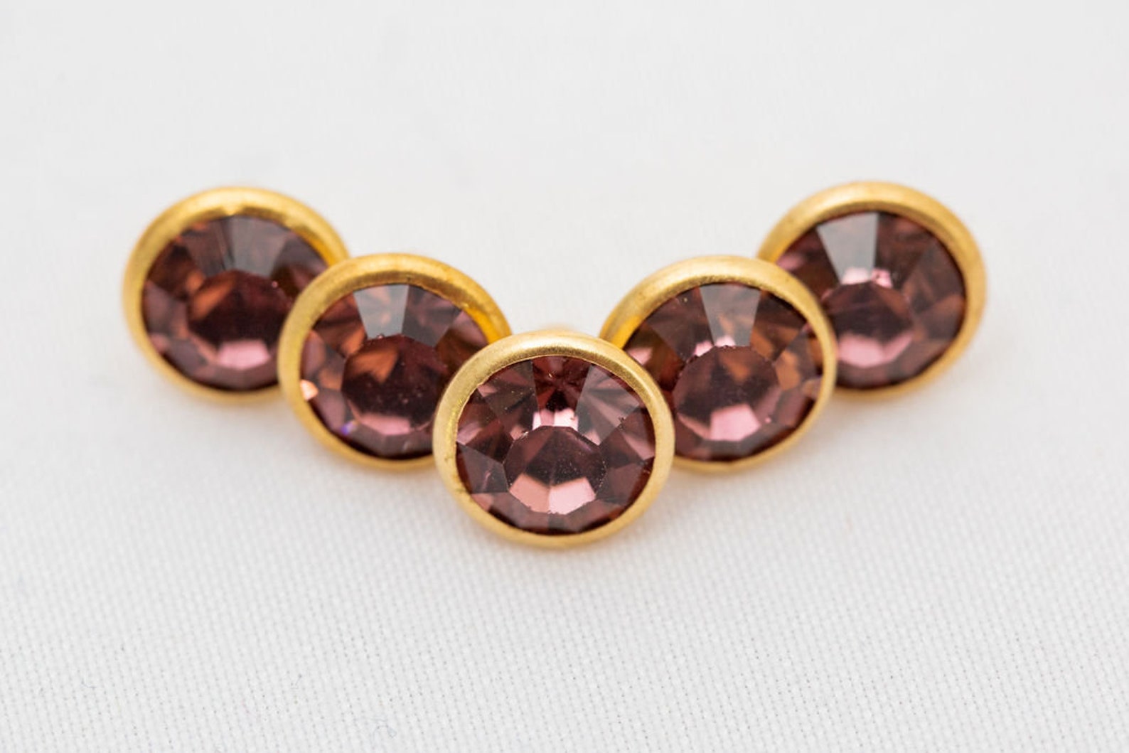 Glass Crystal Rivets 6mm Rhinestone Glass Rivets Gold Post - Etsy