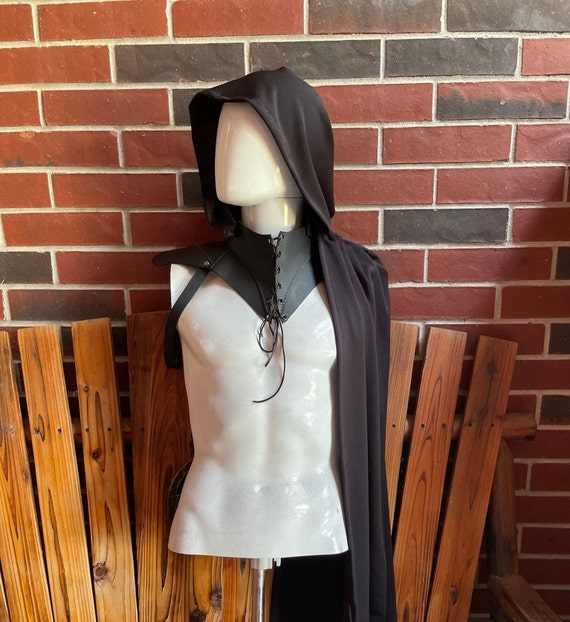 Leather Assassin Costume Armor Collared Shoulder Harness - Etsy