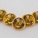 Glass Crystal Rivets 6mm Rhinestone Glass Rivets Gold Post Bulk Glass ...