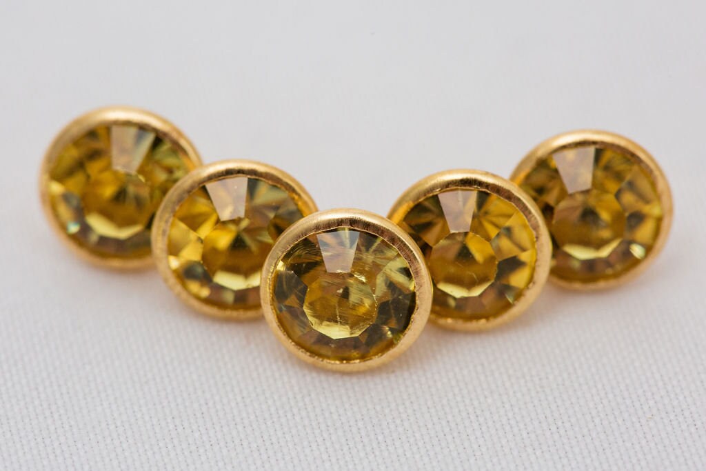 Glass Crystal Rivets 6mm Rhinestone Glass Rivets Gold Post - Etsy