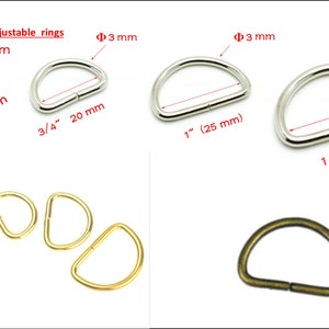 D-ring Hardware Leatherworking Hardware Welded D-rings - Etsy