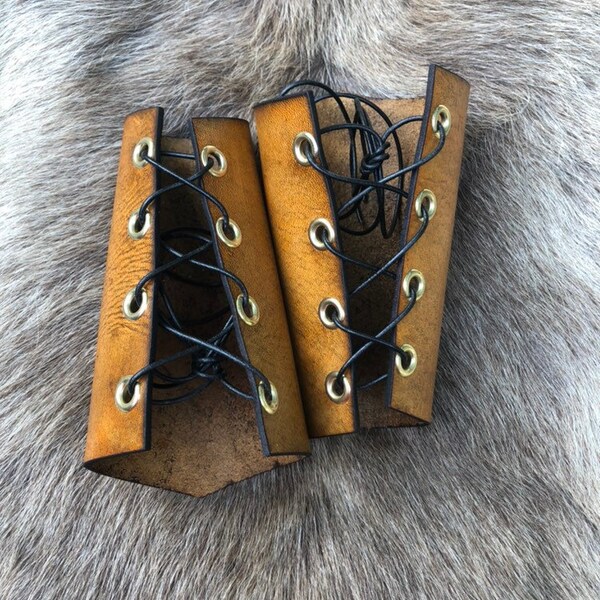 Leather Gauntlets - Etsy