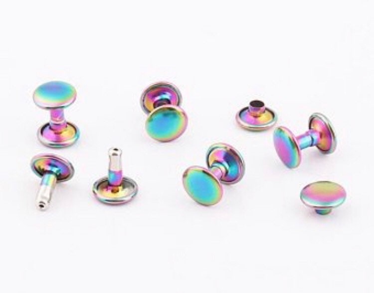 Rainbow Rivets Unicorn Rivets Anodized Metal Rivets Best - Etsy