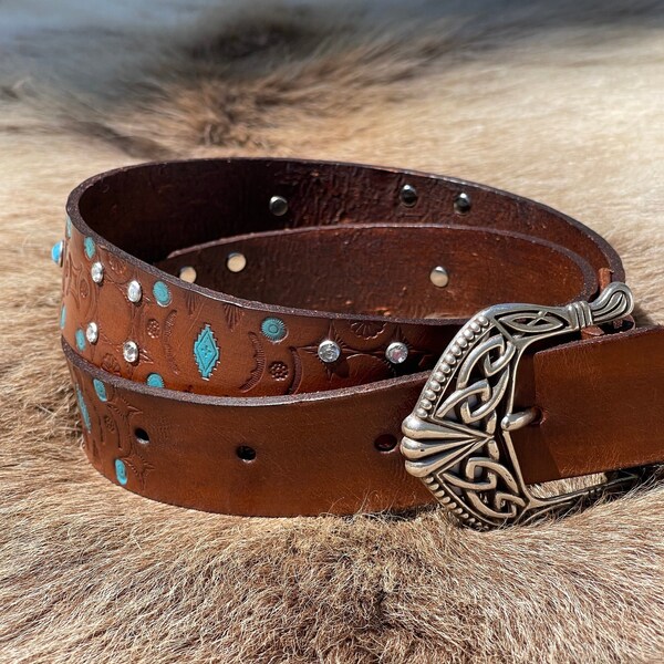 Turquoise Belts - Etsy
