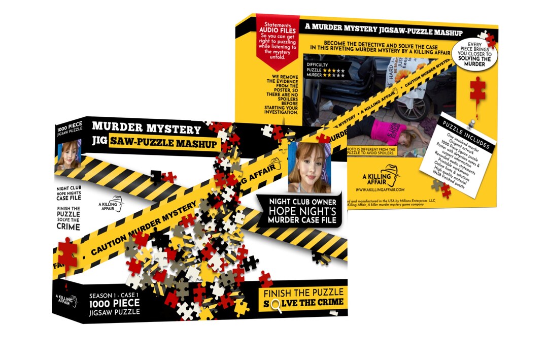 Crime Scene Jigsaw Puzzle Mashup Two Puzzles 888 and 88 Piece - Etsy