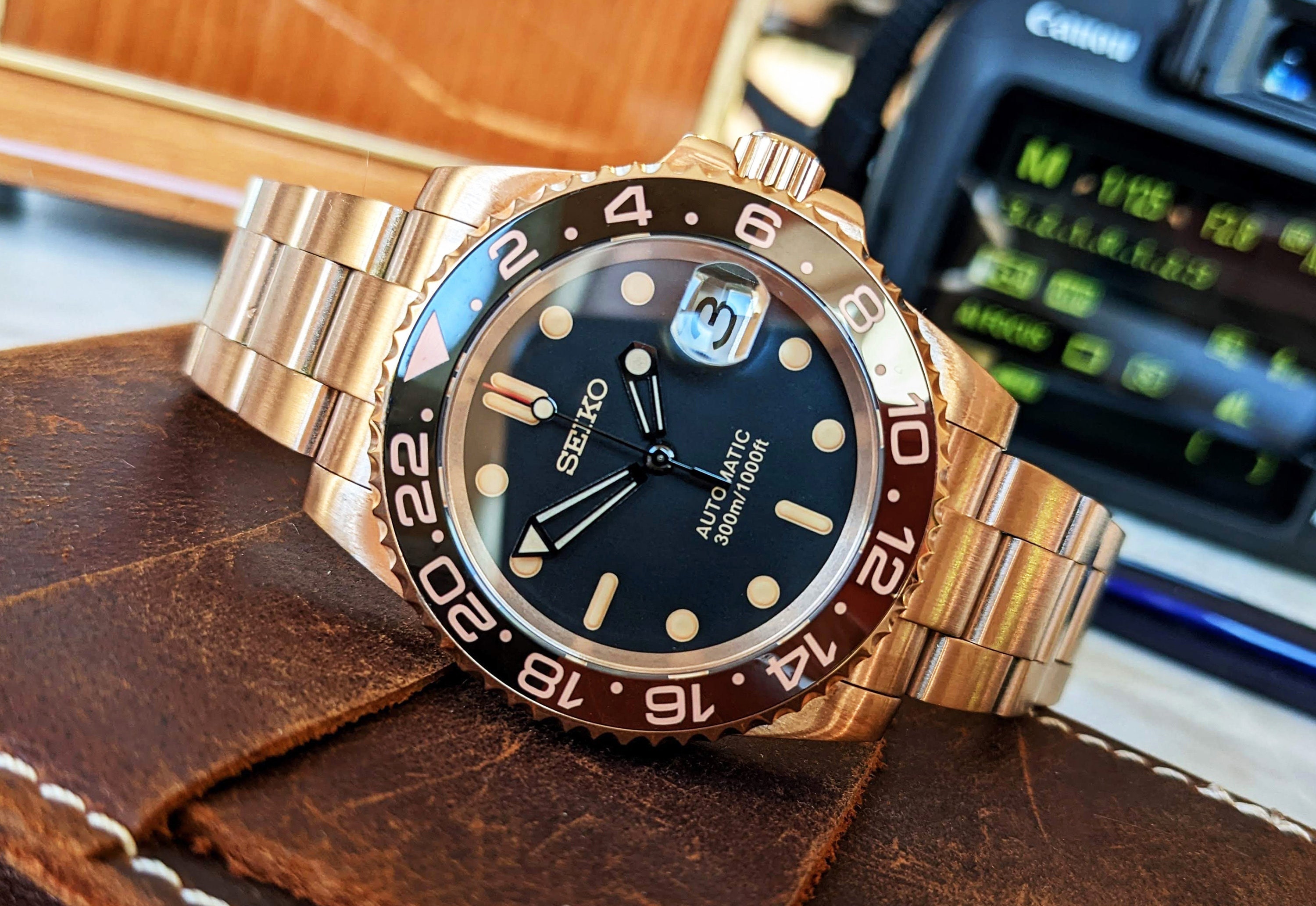 Seiko Submariner Mod Submariner Mod Seiko Homage Seiko NH35 - Etsy Australia
