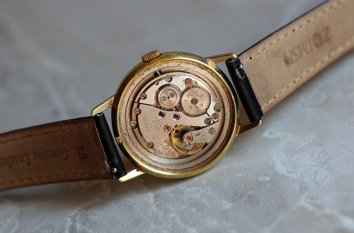 Vintage Mechanical Watch seconda Gold Plated - Etsy