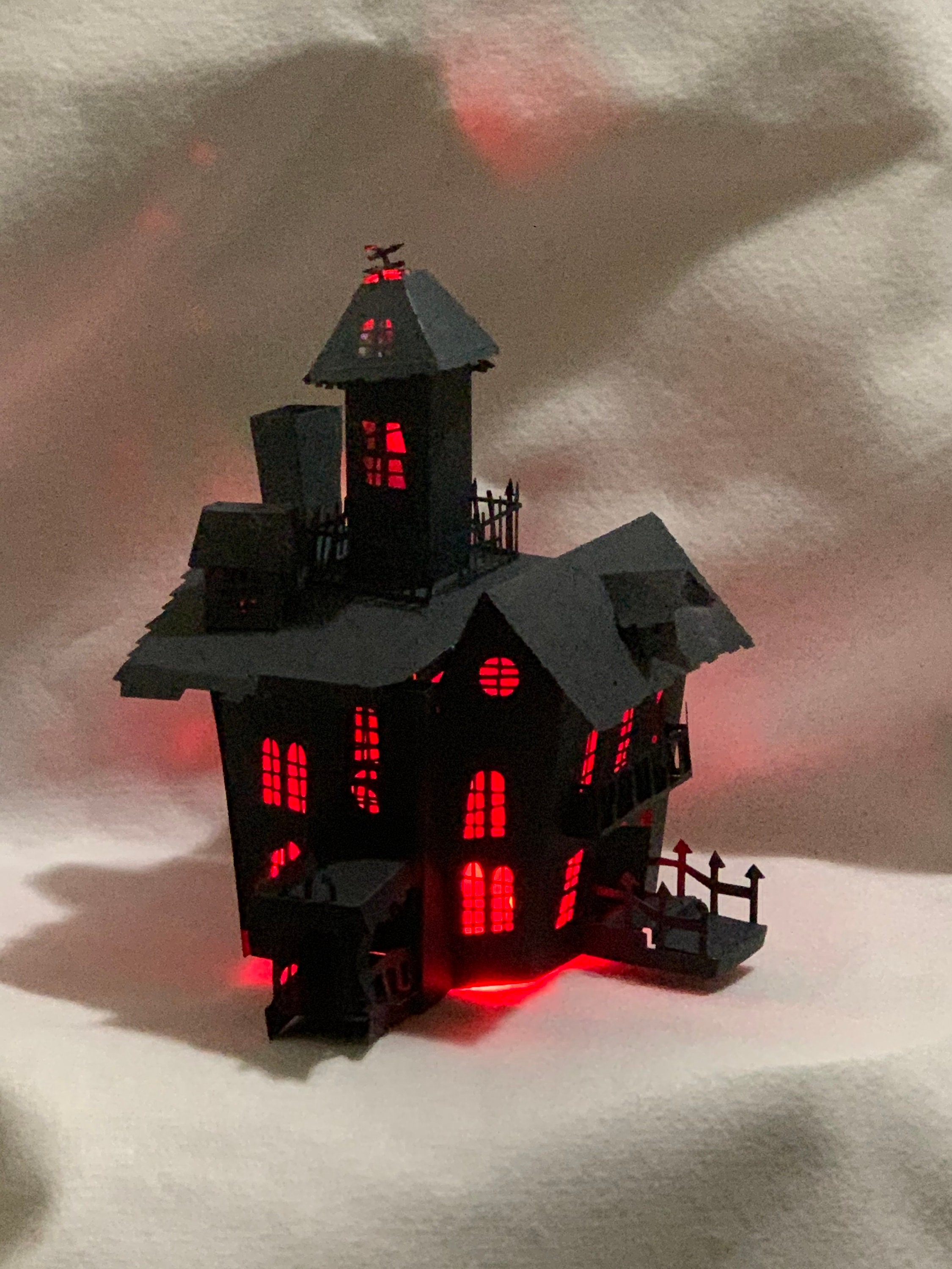 You CAN make this awesome pre cut 3D Halloween Haunted House | Etsy