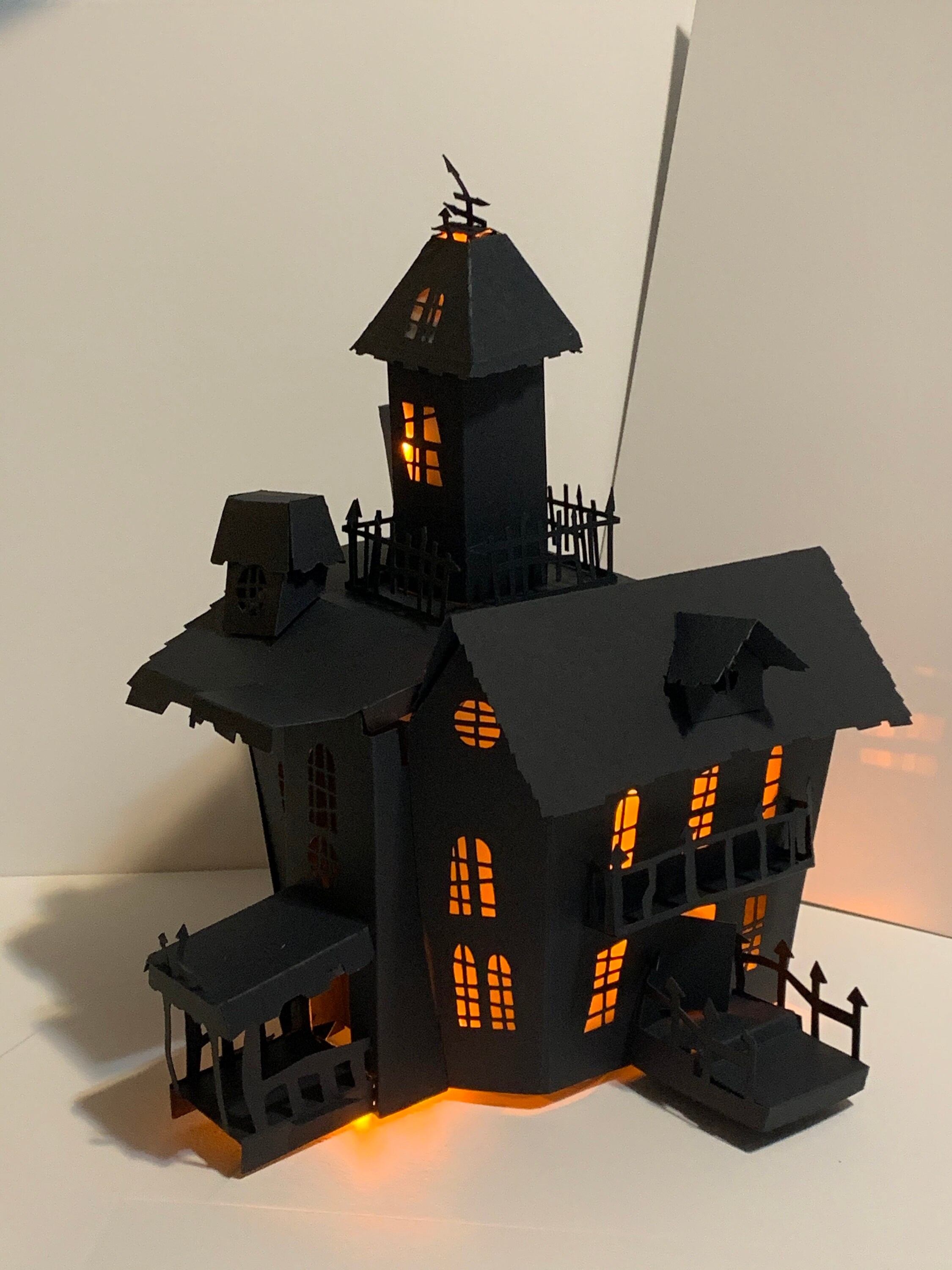 You CAN make this awesome pre cut 3D Halloween Haunted House | Etsy