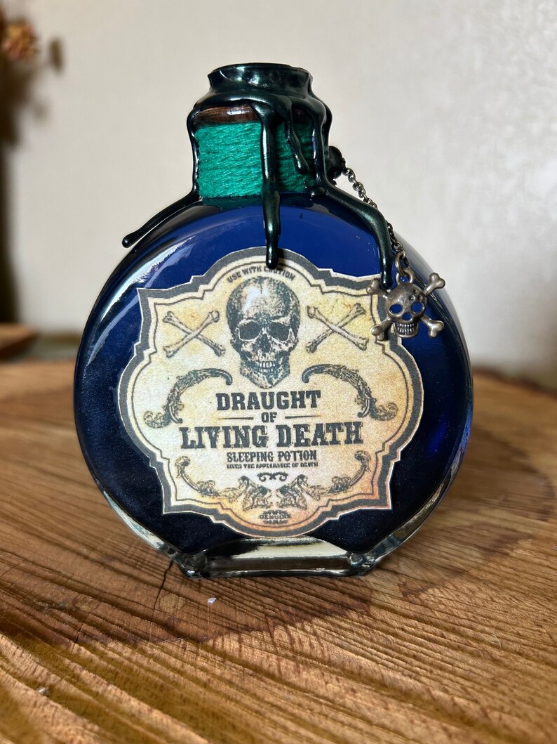 Draught of Living Death Potion Bottle Harry Potter Bookshelf Decor ...
