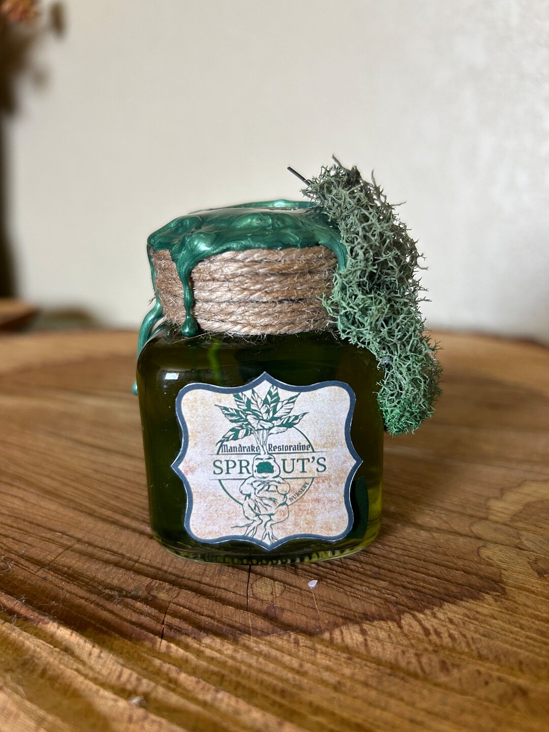 Mandrake Restorative Potion Bottle Harry Potter Bookshelf Decor ...