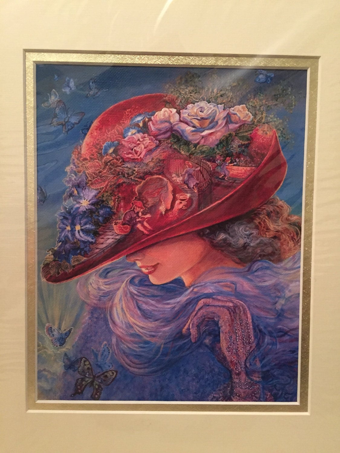 Red Hat Josephine Wall Matted Print and Poem - Etsy