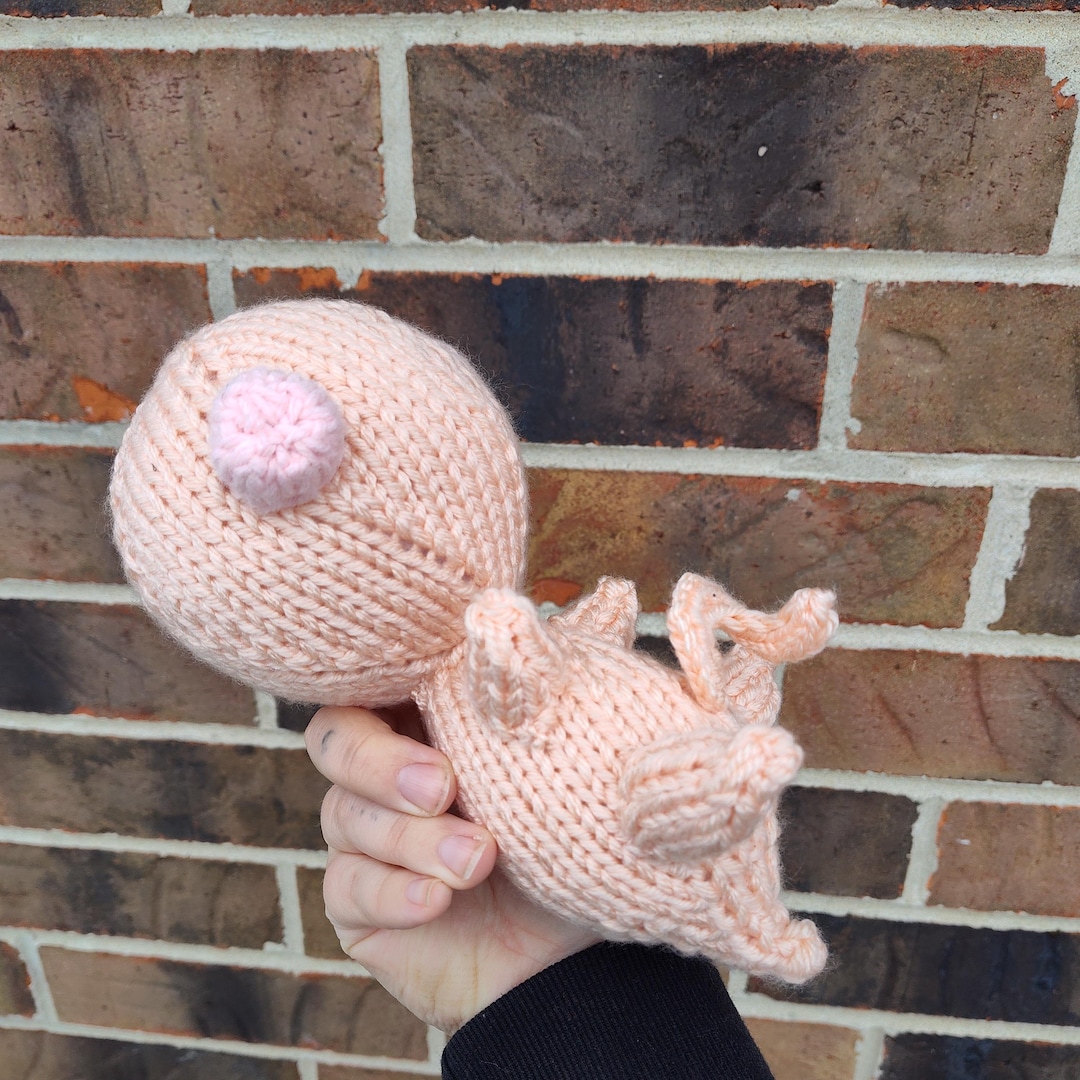 Hand-knit Fetus Plush, 8.5 Inch Little Friend - Etsy