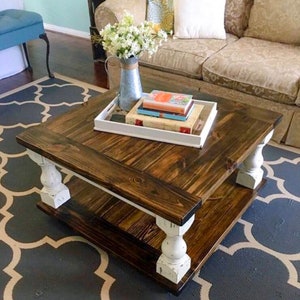Rustic Coffee Table - No Bun Feet - Etsy