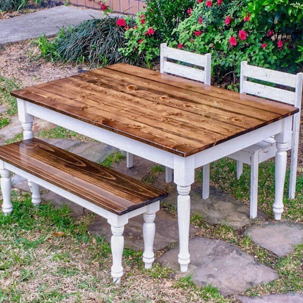 Shop Farmhouse Table and Chairs - Etsy
