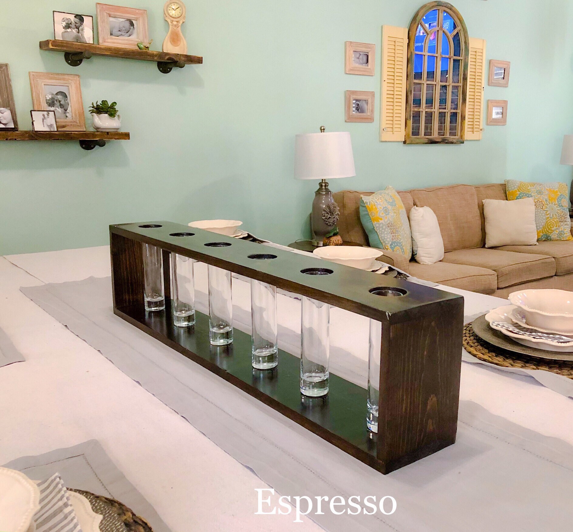 Farmhouse Centerpience/farmhouse Vase/ Table Runner - Etsy