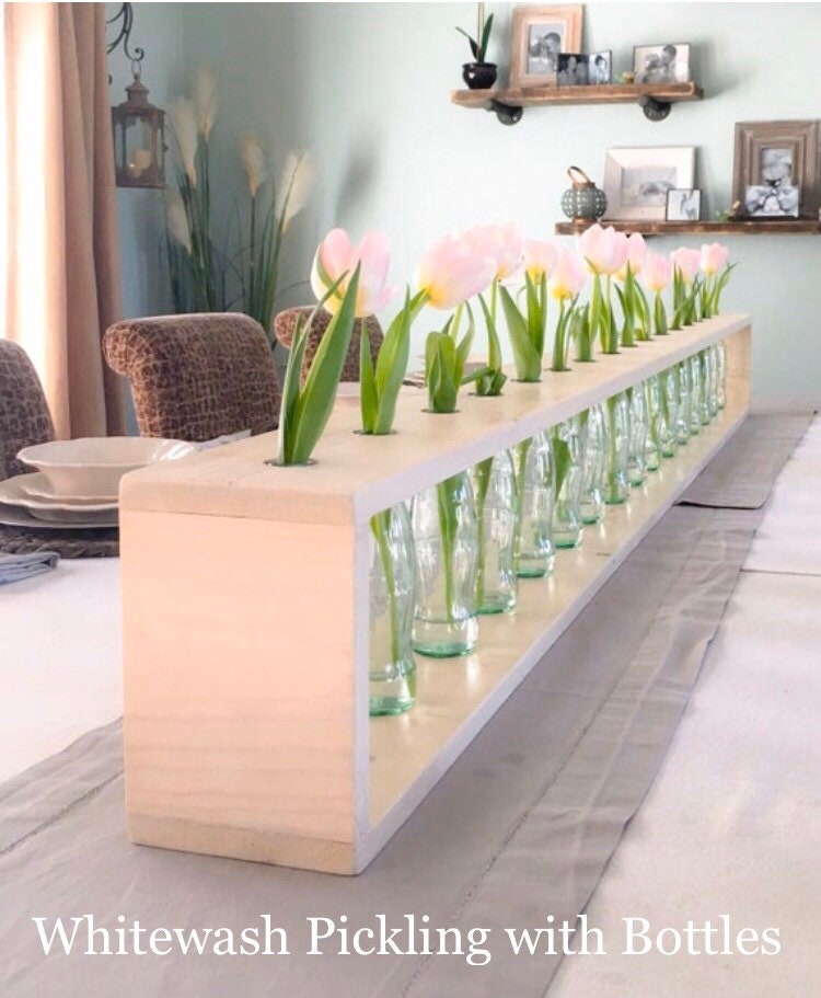 Farmhouse Centerpience/farmhouse Vase/ Table Runner - Etsy