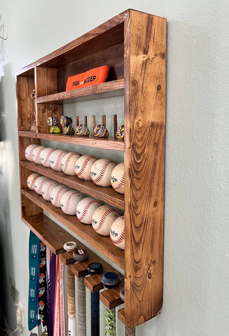 Baseball, Ring, Medal and Small Trophy Display/shelf - Etsy