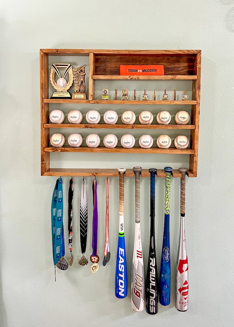 Baseball, Ring, Medal and Small Trophy Display/shelf - Etsy