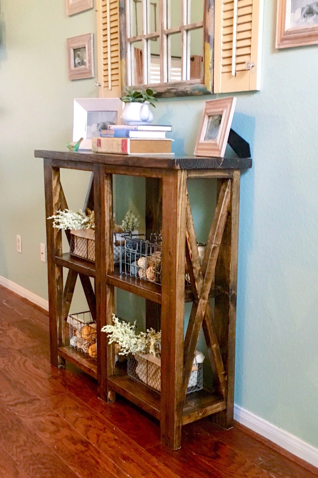 Small Rustic Console - Etsy