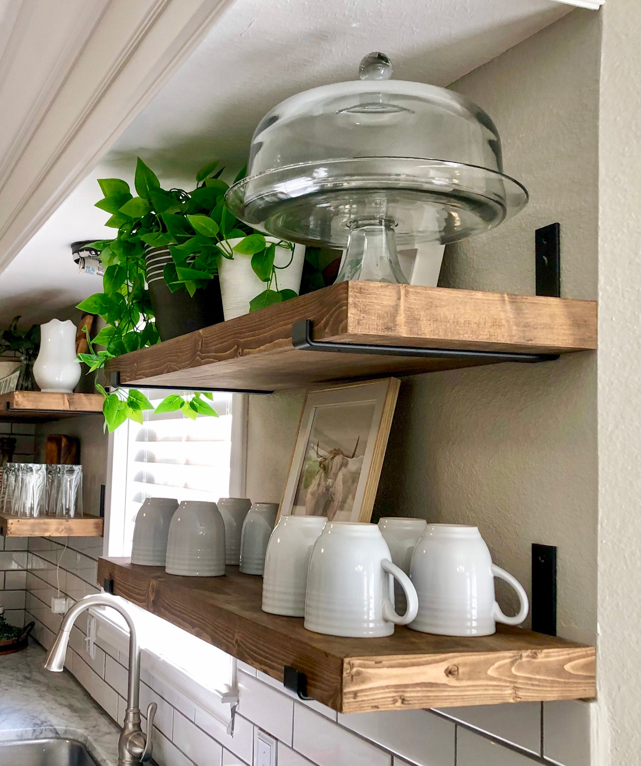 48 inch wood floating shelf store