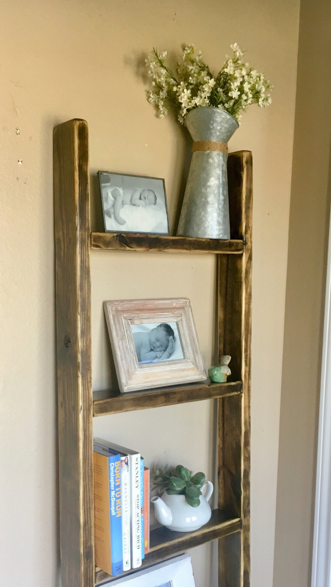 4 Ft Ladder Shelf - Etsy