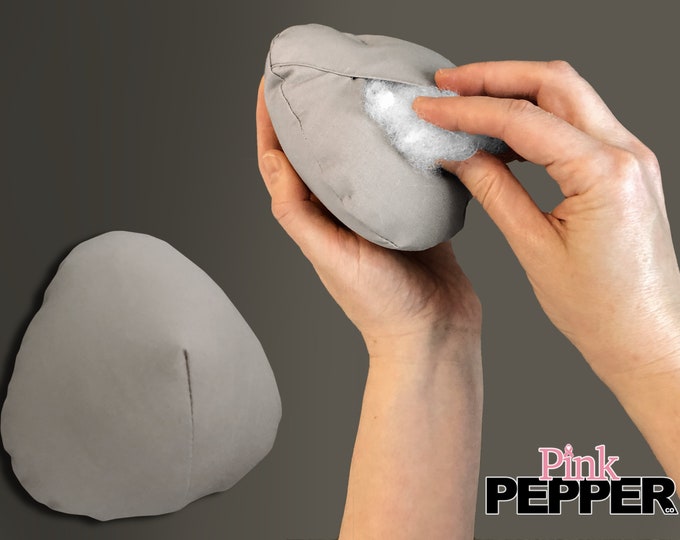 White Weighted Oval Prosthetic Breast Forms Bra Inserts - Etsy