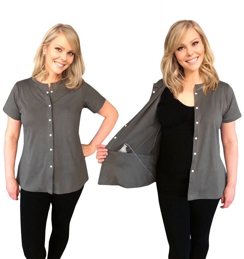 Mastectomy Recovery Clothing Comfy Tops to Sleep in Drain - Etsy