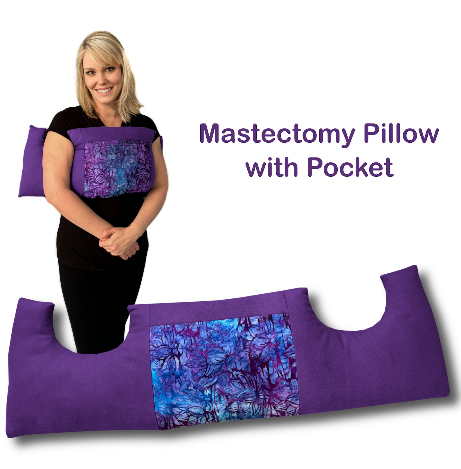 Mastectomy Pillow for Breast Cancer Post Op Surgery Lumpectomy Single ...