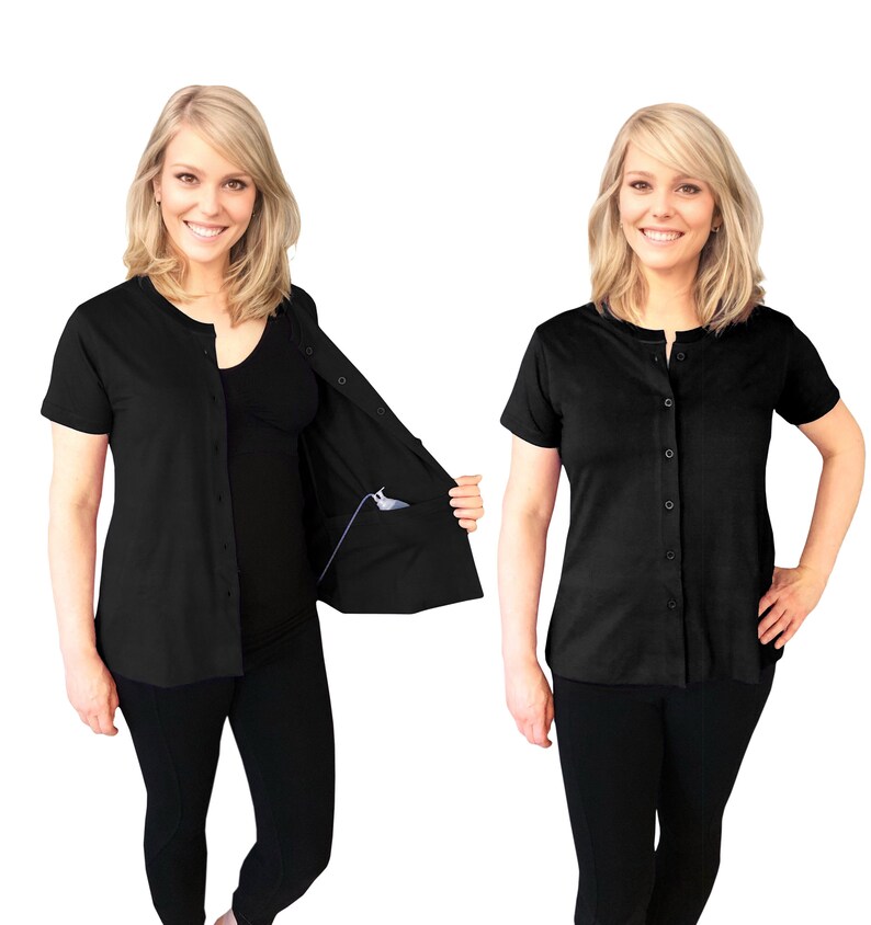 Mastectomy Recovery Clothing Tops to Hold Drains Breast Cancer - Etsy