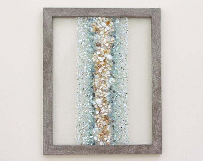 Sea Glass Art, Resin Art, Epoxy Art, Seaglass Art, Epoxy Wall Art, Sea ...